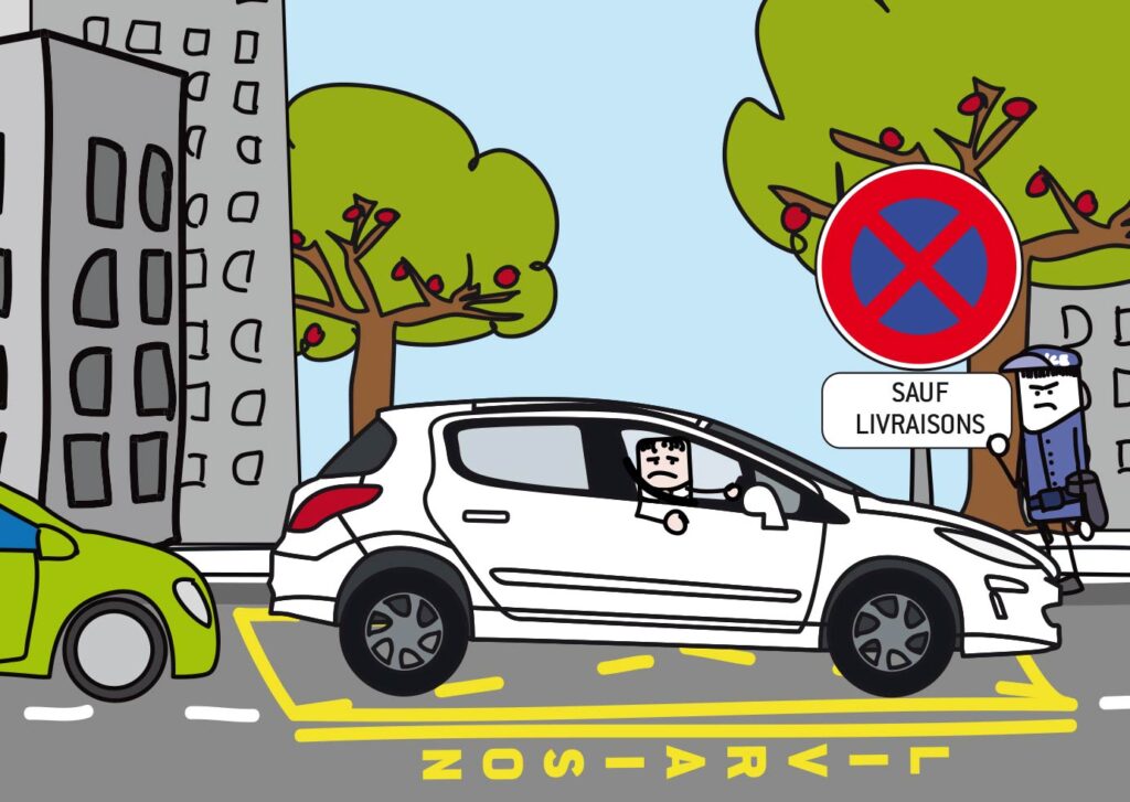 Stationnement sur une place de livraison - Mobilité Club